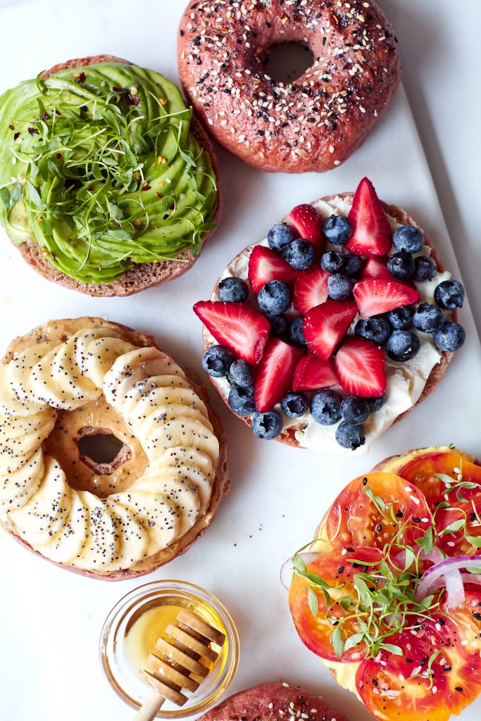 Beet Inspired Bagels - One Harvest
