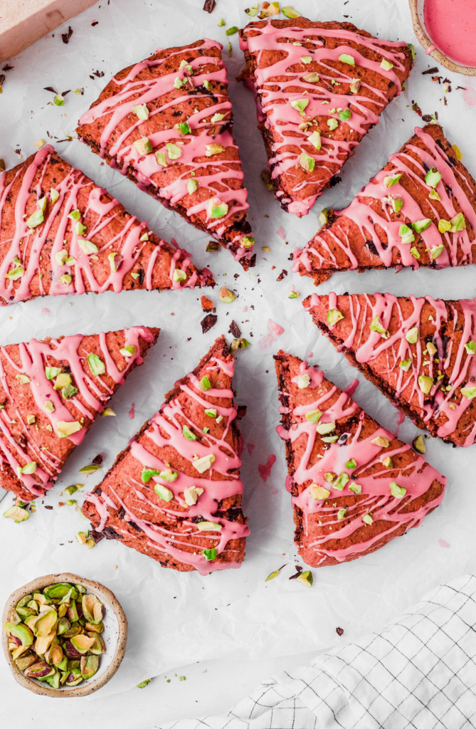 Dark Chocolate Beetroot Scones - One Harvest